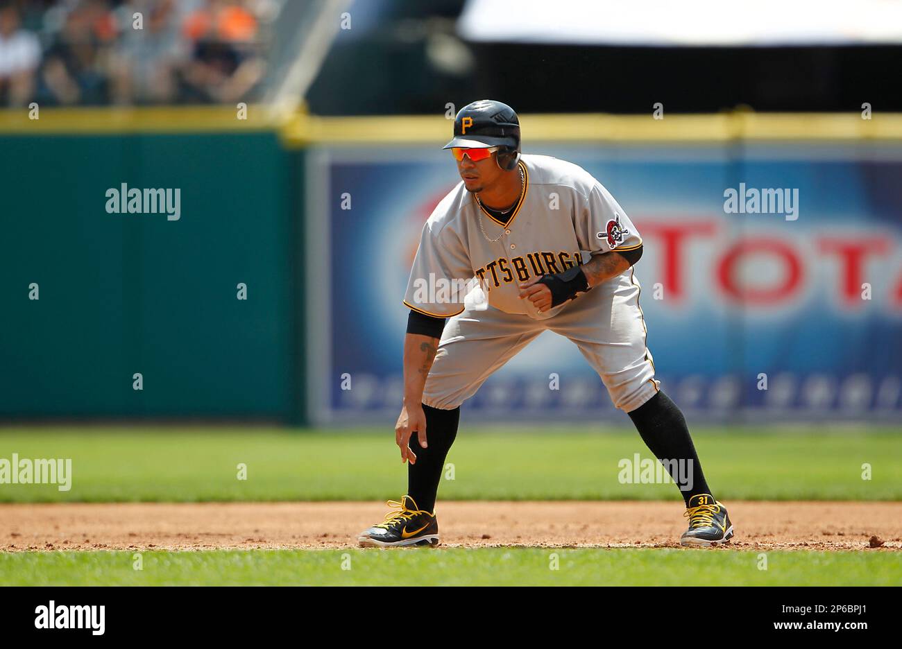 Pittsburgh Pirates Jose Tabata during a game against the Detroit Tigers ...