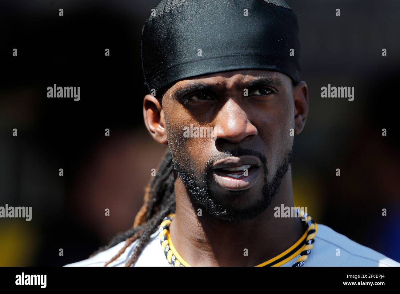 Pittsburgh Pirates Andrew McCutchen during a game against the Detroit ...
