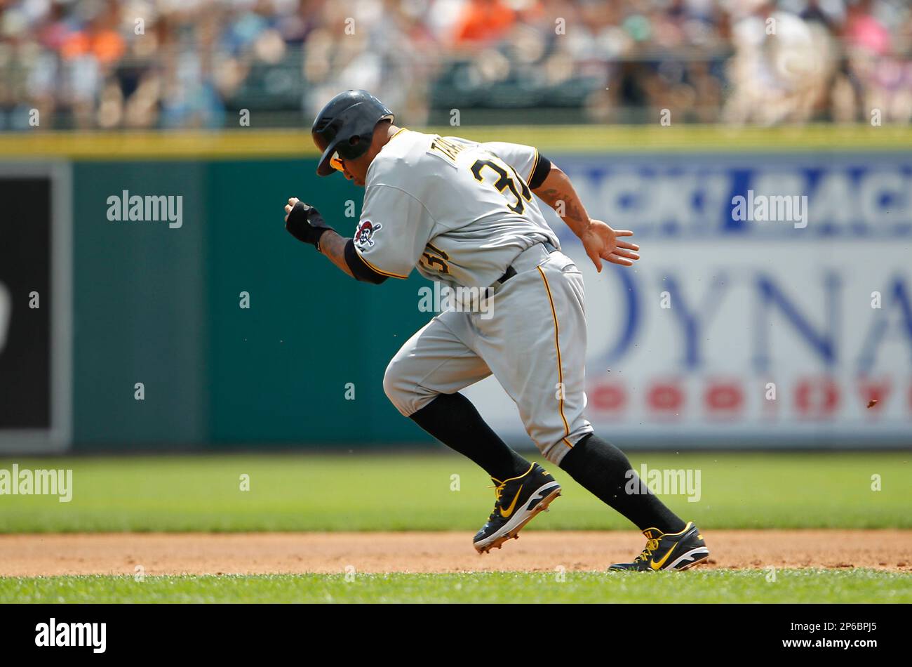 Pittsburgh Pirates Jose Tabata during a game against the Detroit Tigers ...