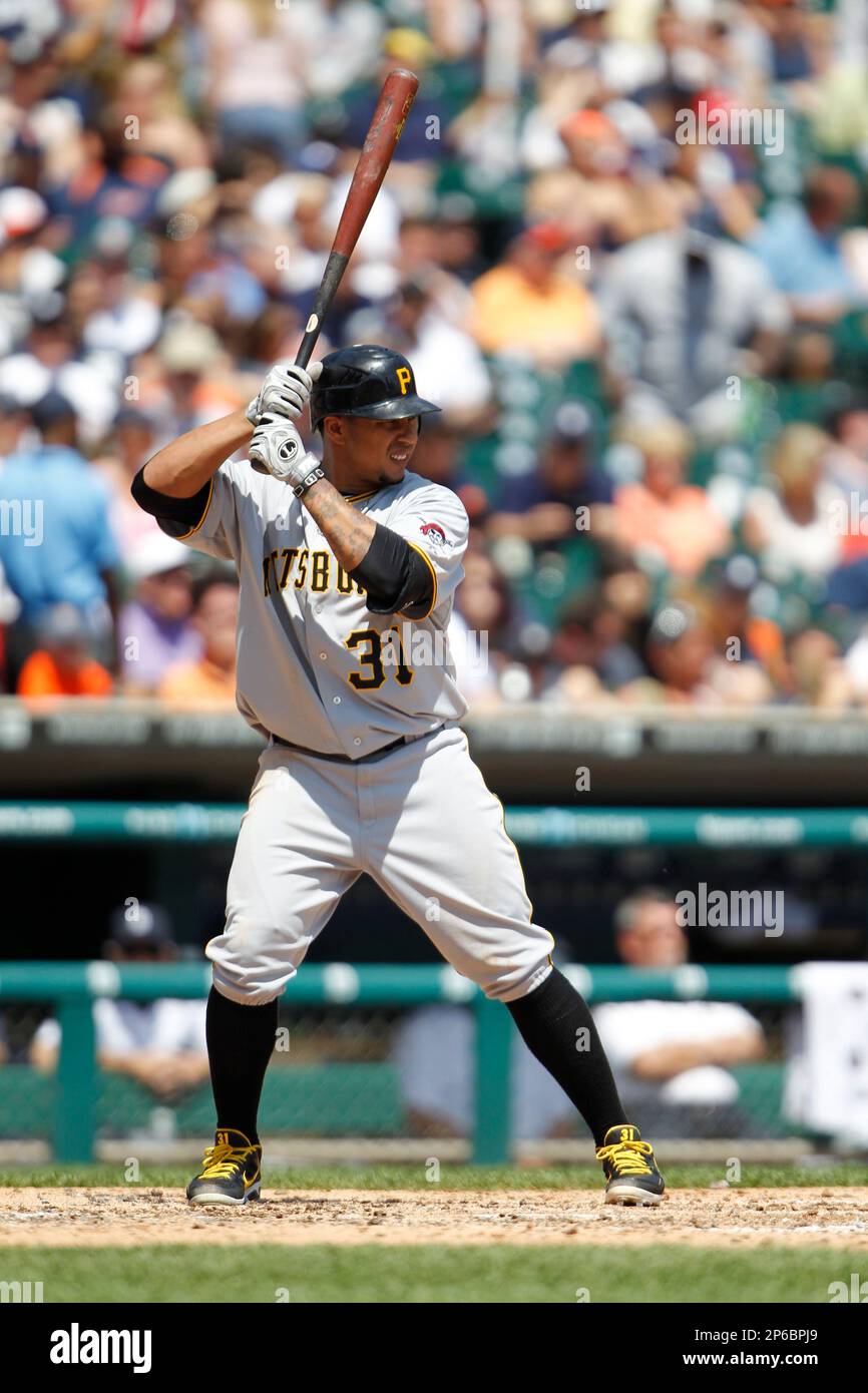 Pittsburgh Pirates Jose Tabata during a game against the Detroit Tigers ...
