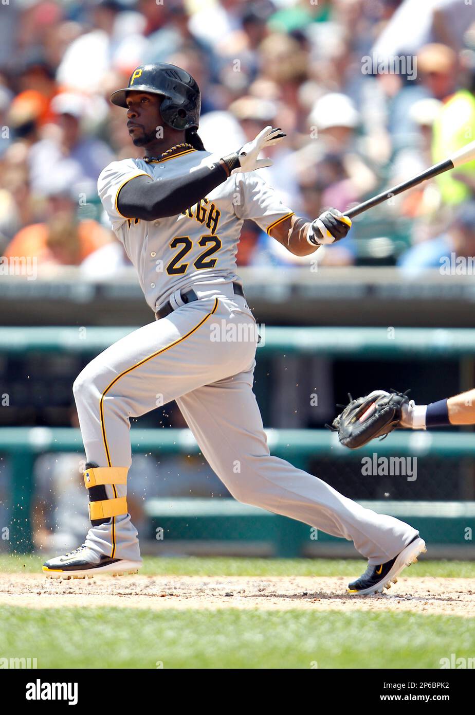 Pittsburgh Pirates Andrew McCutchen during a game against the Detroit ...