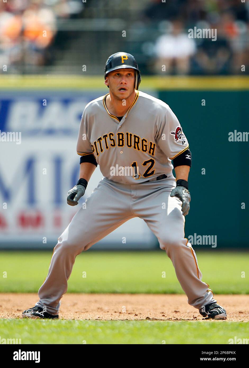 Pittsburgh Pirates Clint Barmes during a game against the Detroit ...