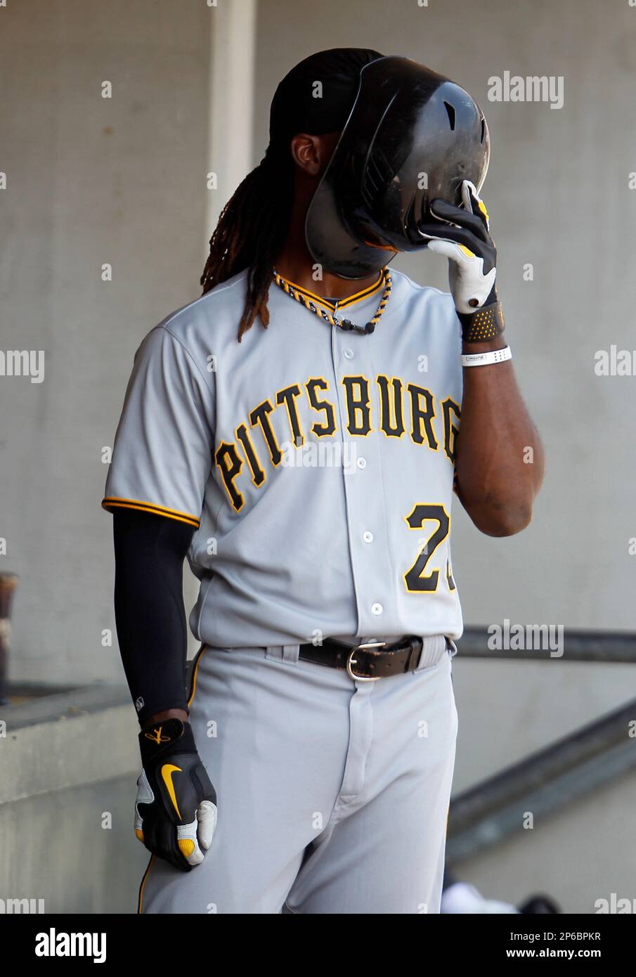 Pittsburgh Pirates Andrew McCutchen during a game against the Detroit ...