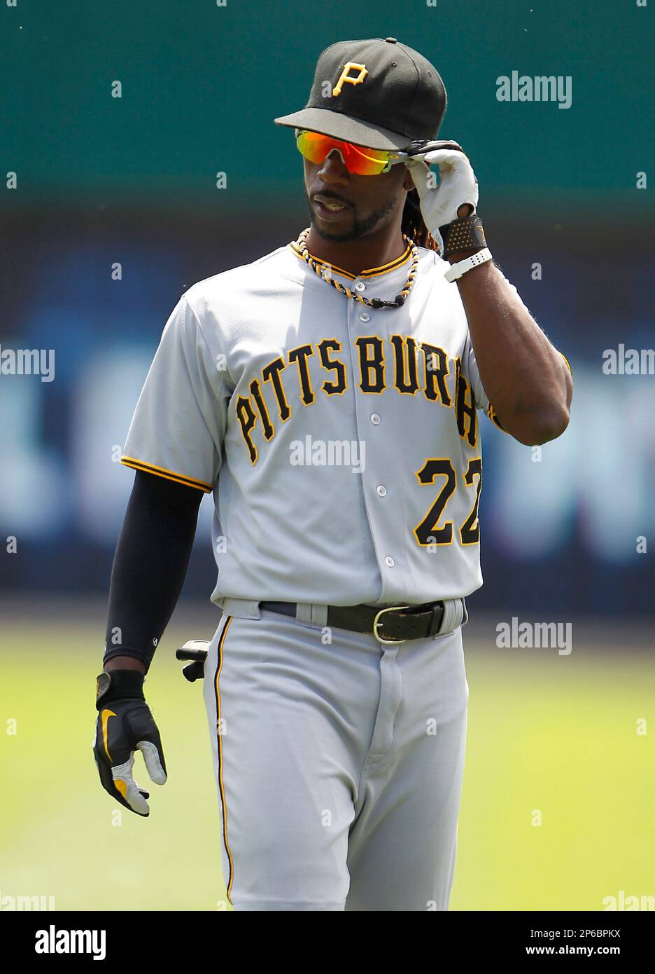 Pittsburgh Pirates Andrew McCutchen during a game against the Detroit ...