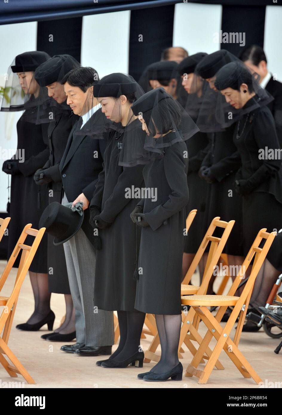 (R-L on front row) Princess Akiko, Princess Yoko of Prince Tomohito ...