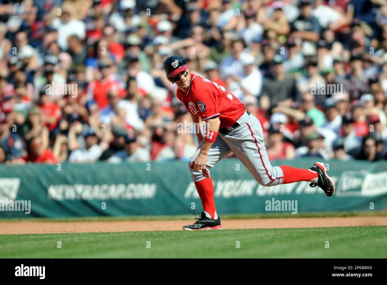 Washington Nationals outfielder Bryce Harper #34 during a game versus ...