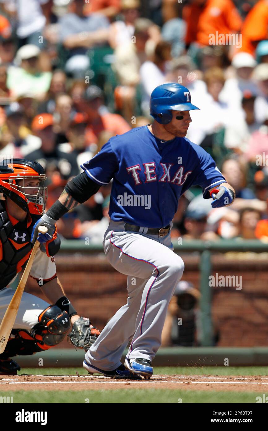 Texas Rangers center fielder Josh Hamilton (32) at bat during an MLB ...