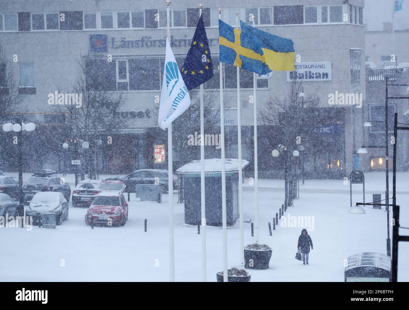 Seasonal weather, winter storm during Tuesday in Östergötland county ...