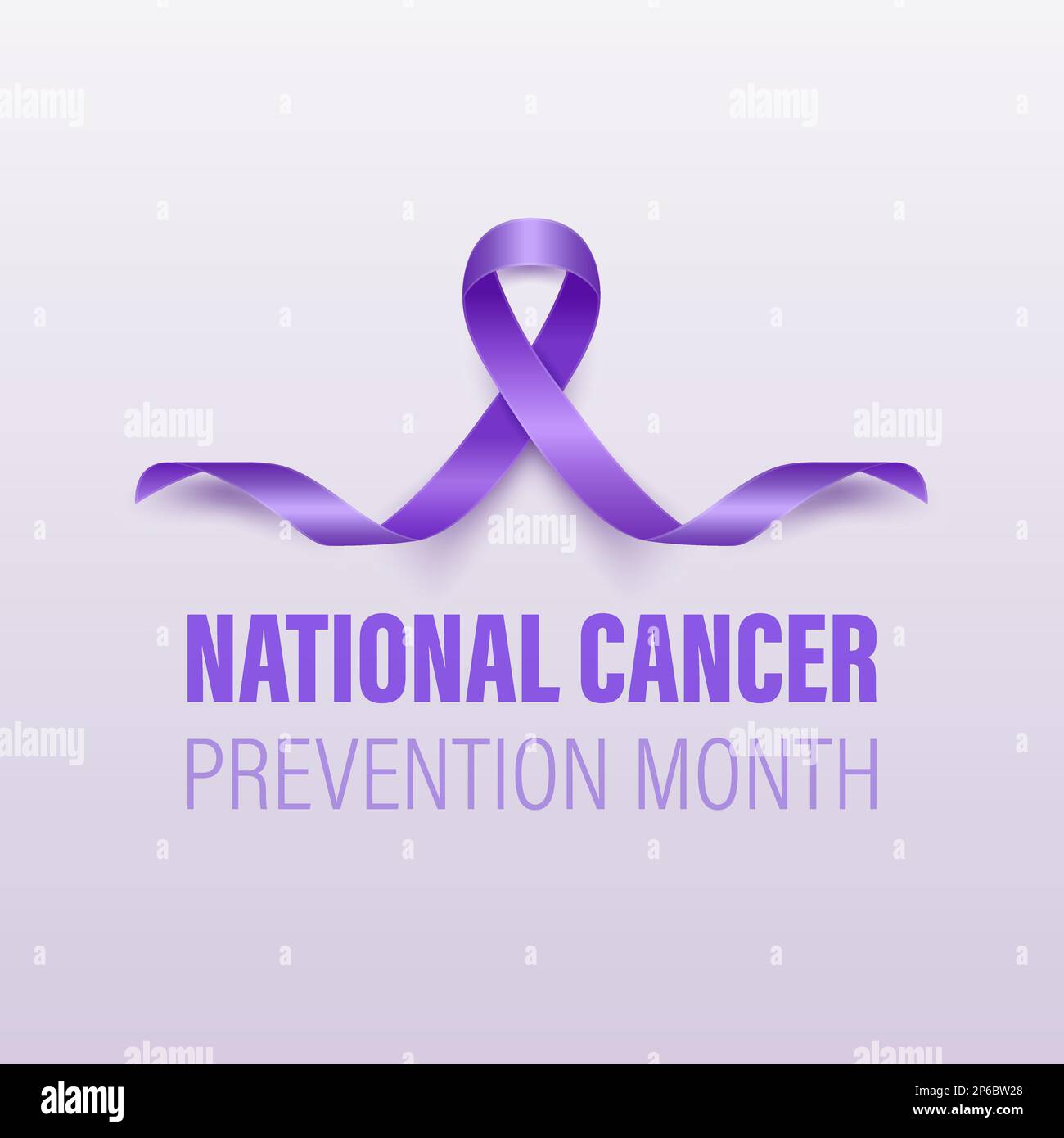 National Cancer Prevention Month Banner, Card, Placard with Vector 3d ...