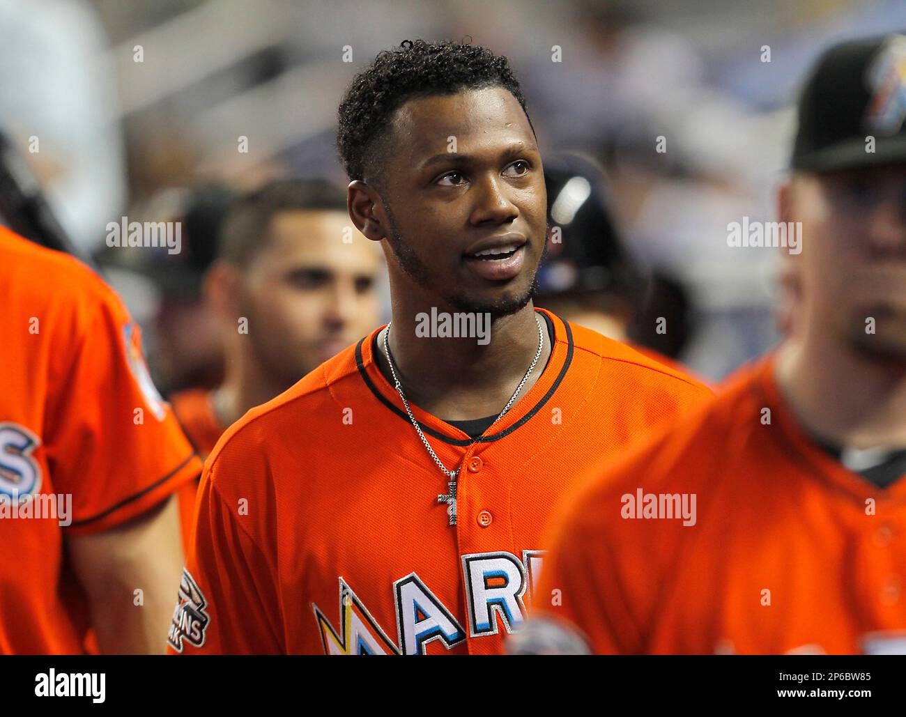 Miami Marlins Hanley Ramirez during a game against the Washington ...