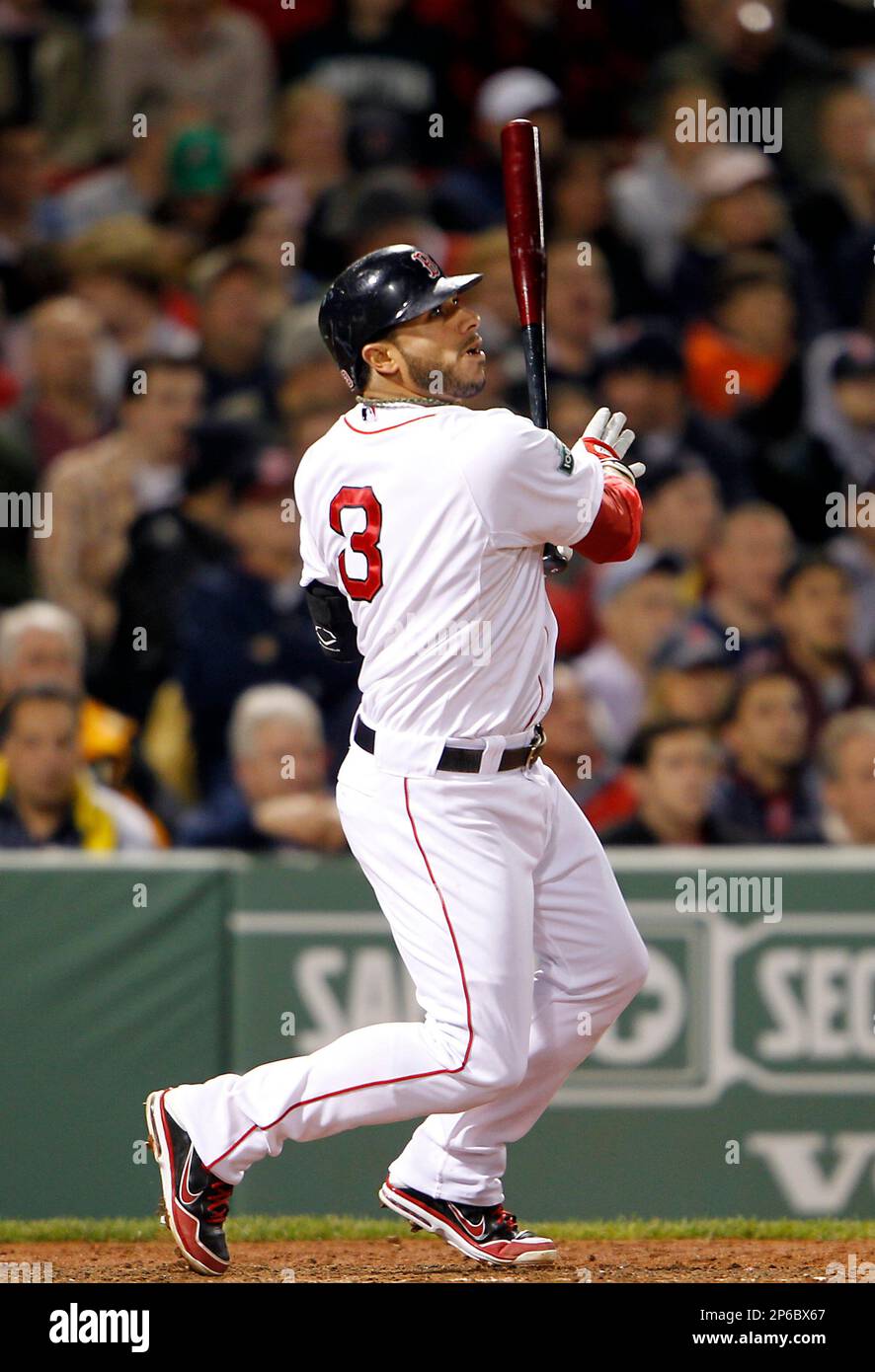 Boston Red Sox Mike Aviles in a game against the Cleveland Indians at ...