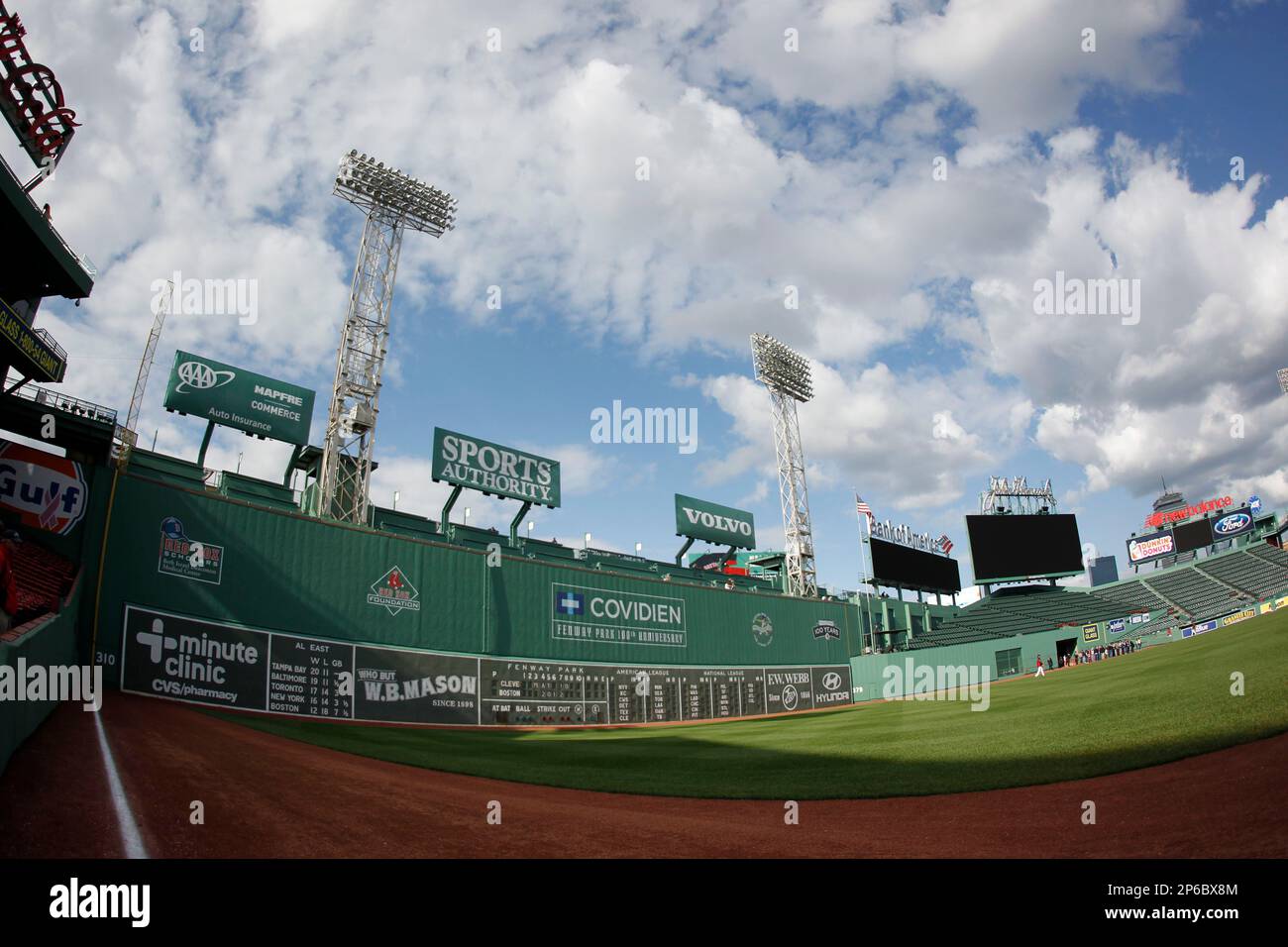 Boston Red Sox Fenway Park before a game against the Cleveland Indians ...