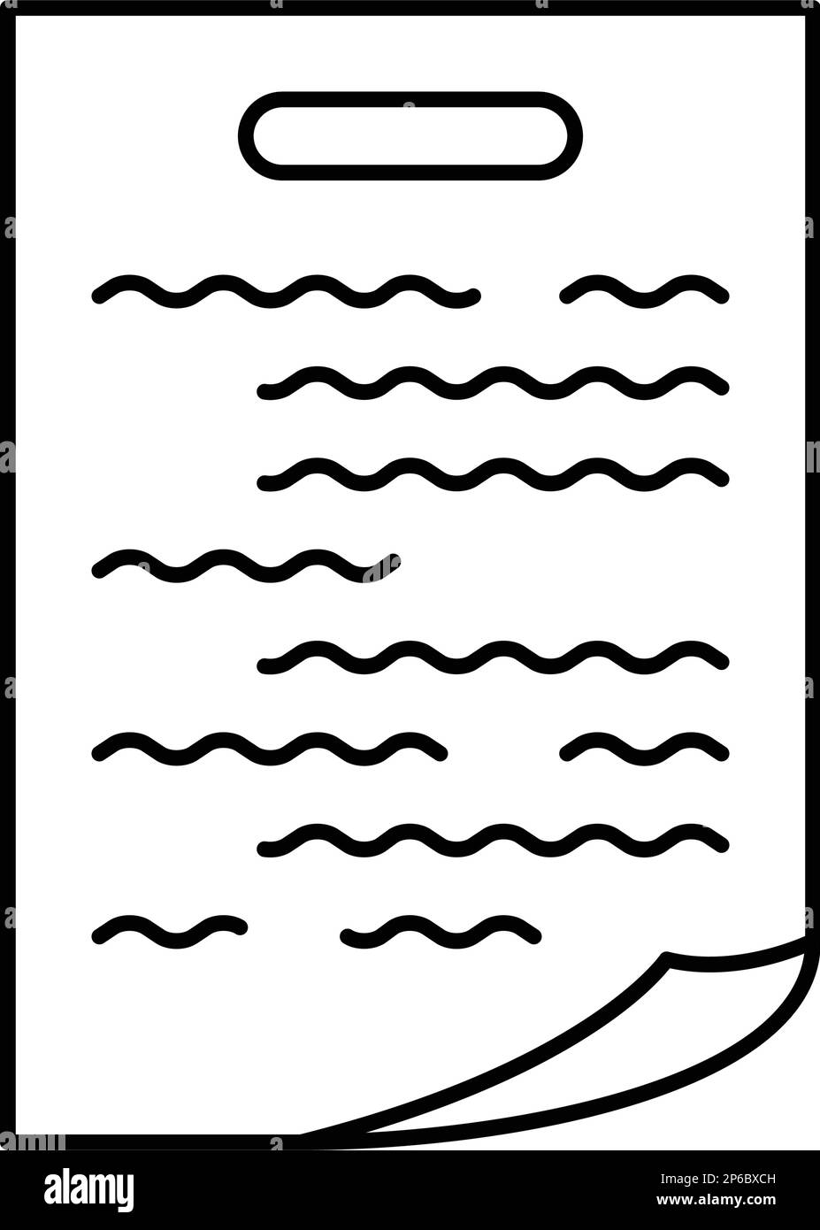 paper document file line icon vector illustration Stock Vector Image ...