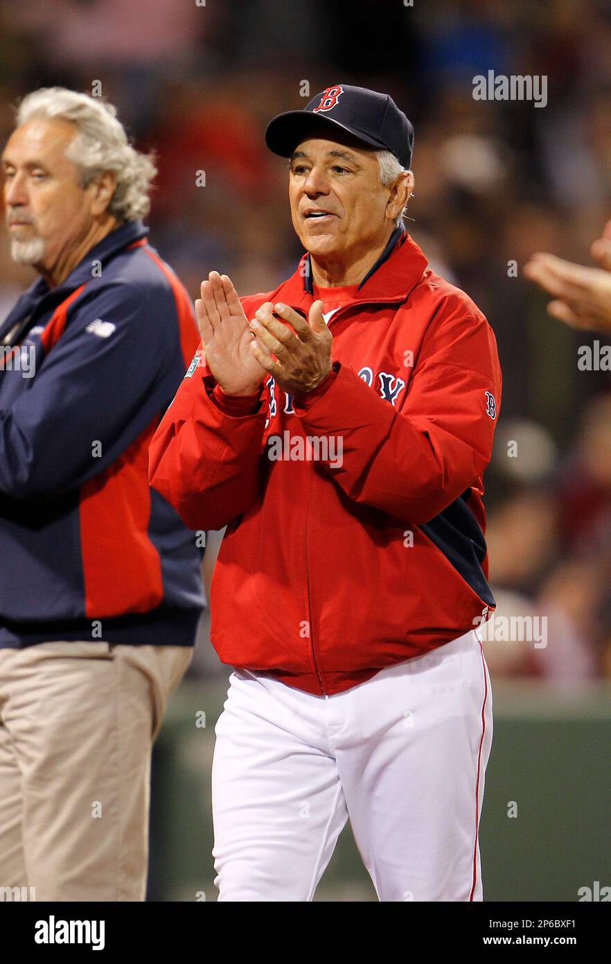 Boston Red Sox manager Bobby Valentine in a game against the Cleveland ...