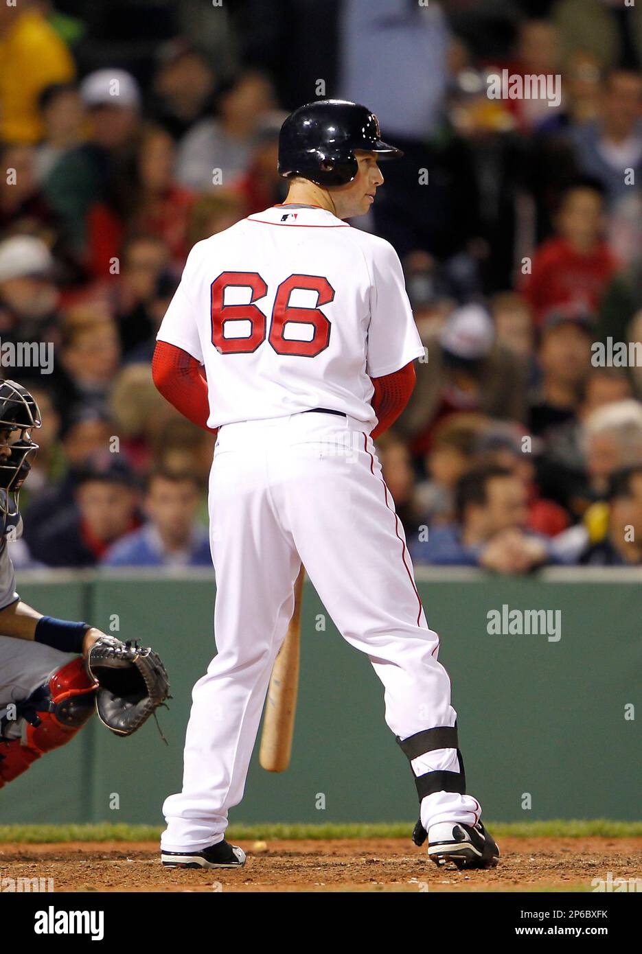 Boston Red Sox Daniel Nava in a game against the Cleveland Indians at ...
