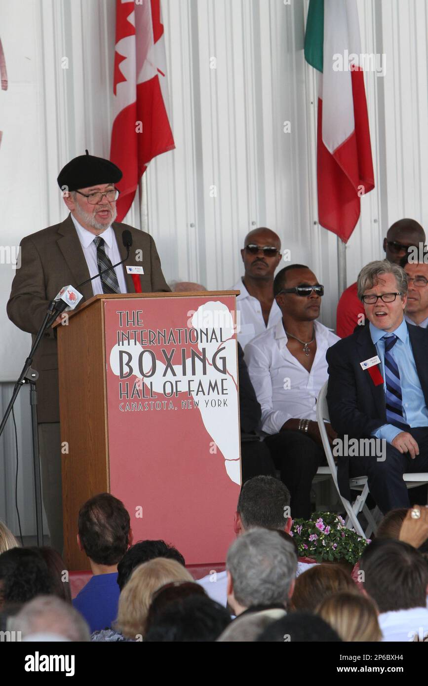 Inductee Michael Katz gives his induction speech during the 23rd Annual ...