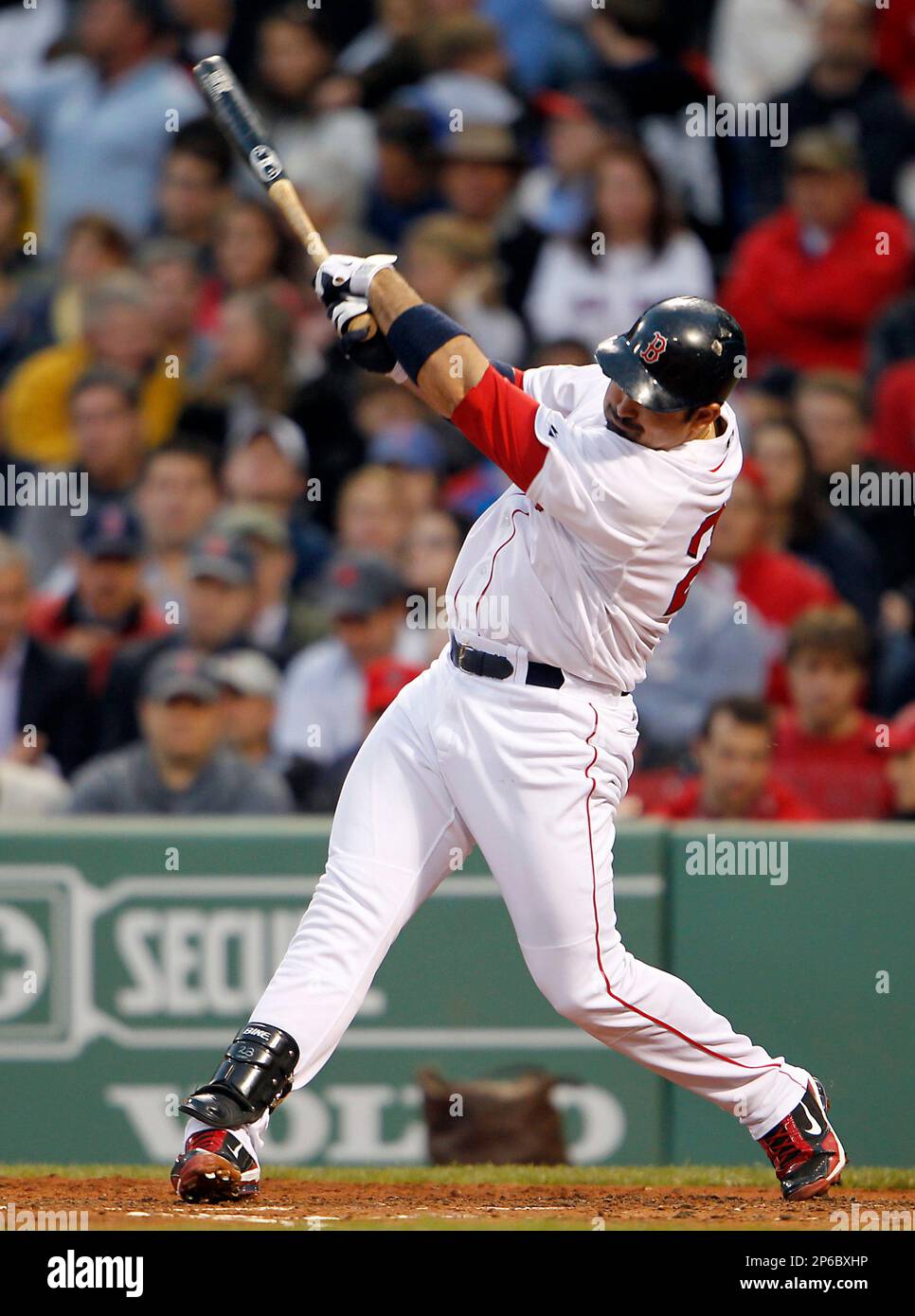 Boston Red Sox Adrian Gonzalez in a game against the Cleveland Indians ...