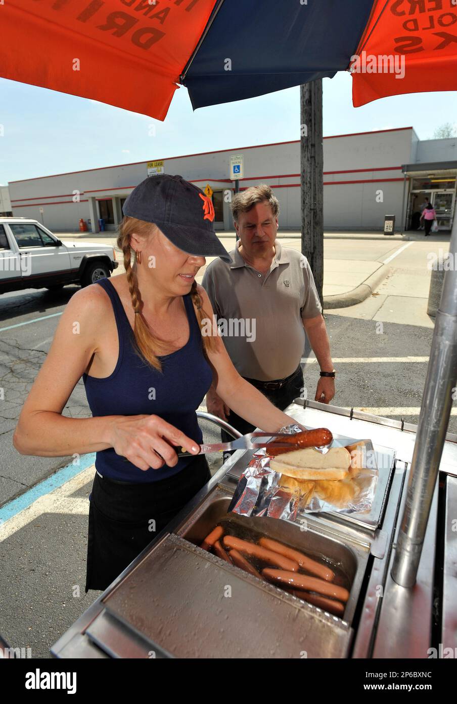 In a Thursday, May 3, 2012 photo, Char Meyers of Dearborn sells hot ...