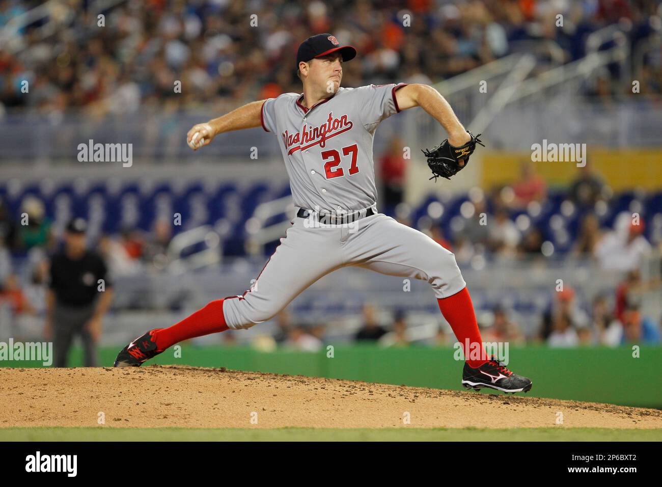 Washington Nationals Jordan Zimmermann during a game against the Miami ...