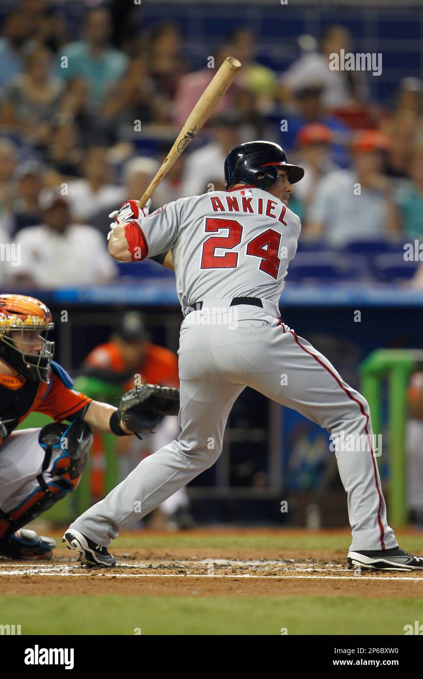 Washington Nationals Rick Ankiel during a game against the Miami ...