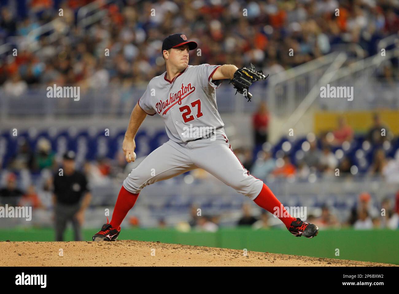 Washington Nationals Jordan Zimmermann during a game against the Miami ...