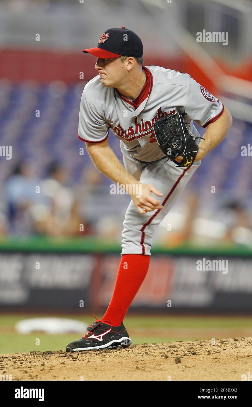 Washington Nationals Jordan Zimmermann during a game against the Miami ...