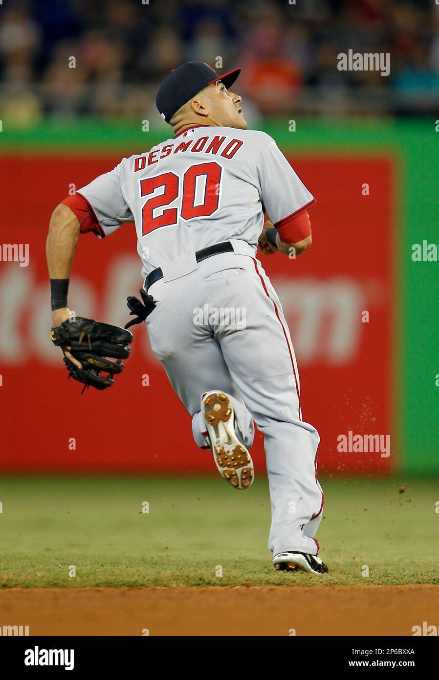 Washington Nationals Ian Desmond during a game against the Miami ...