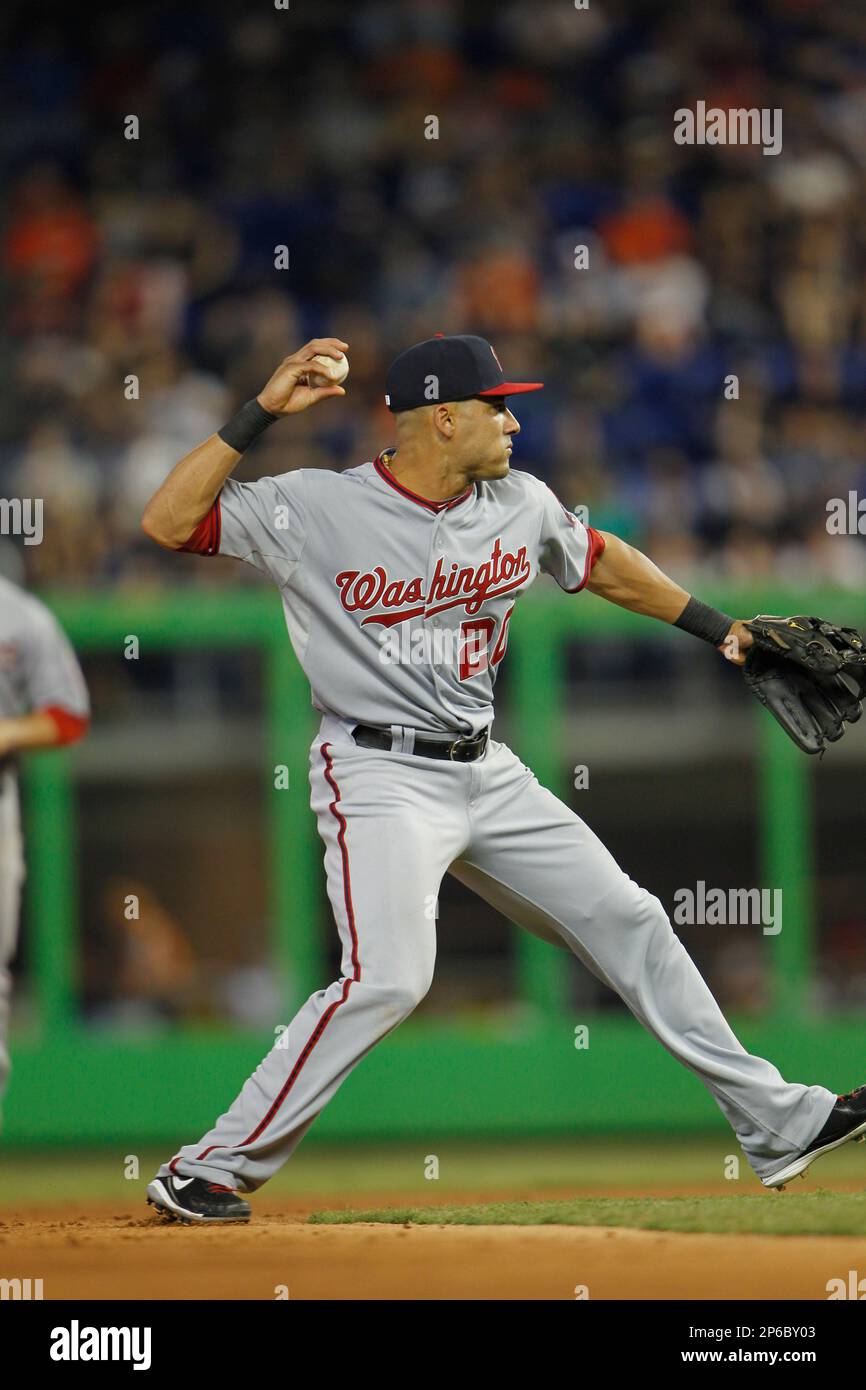Washington Nationals Ian Desmond during a game against the Miami ...