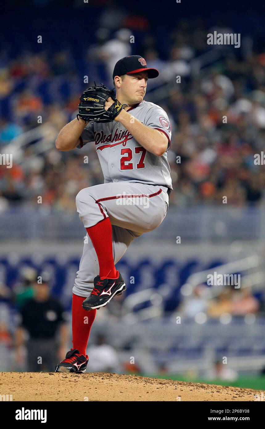 Washington Nationals Jordan Zimmermann during a game against the Miami ...