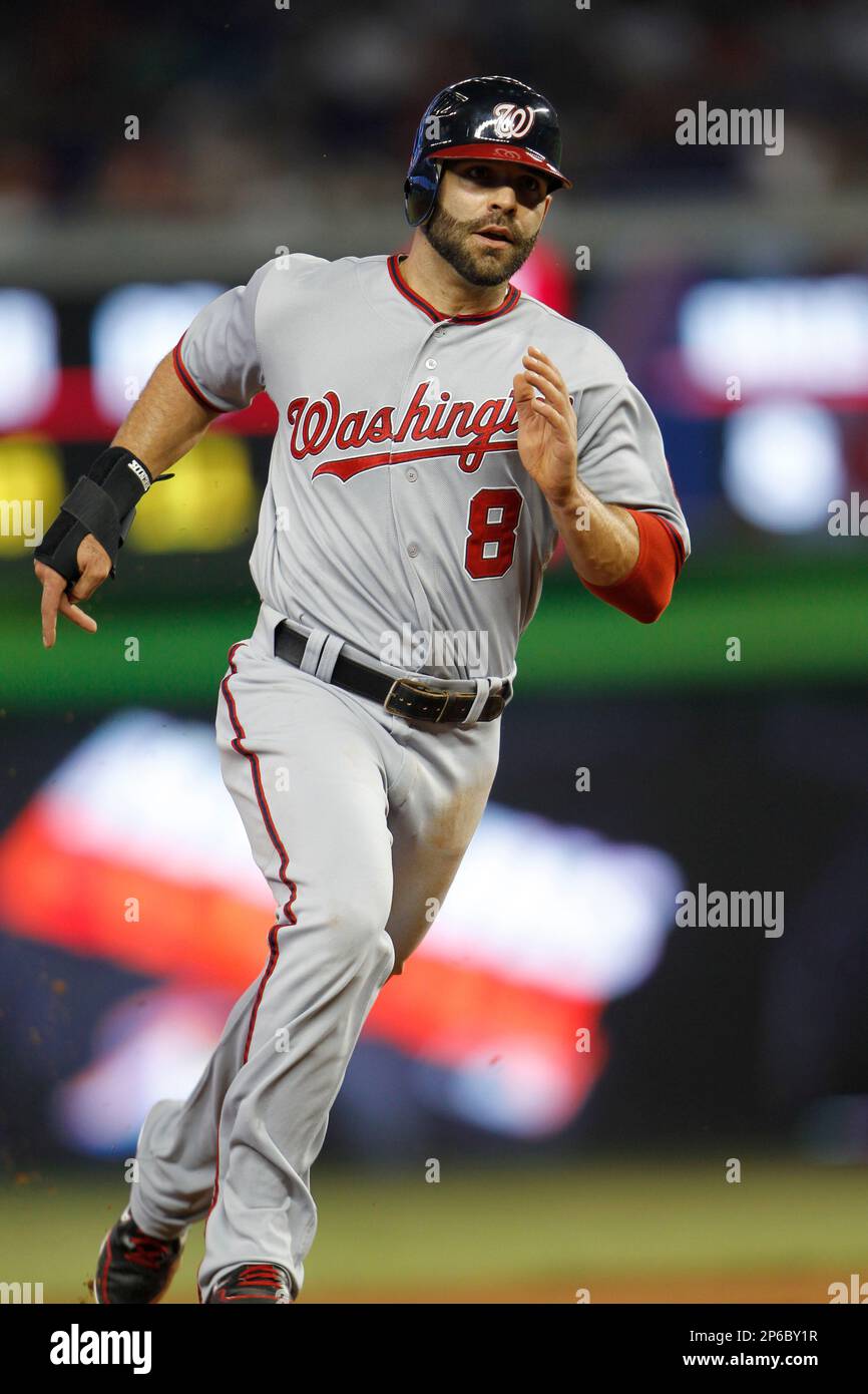 Washington Nationals Danny Espinosa during a game against the Miami ...