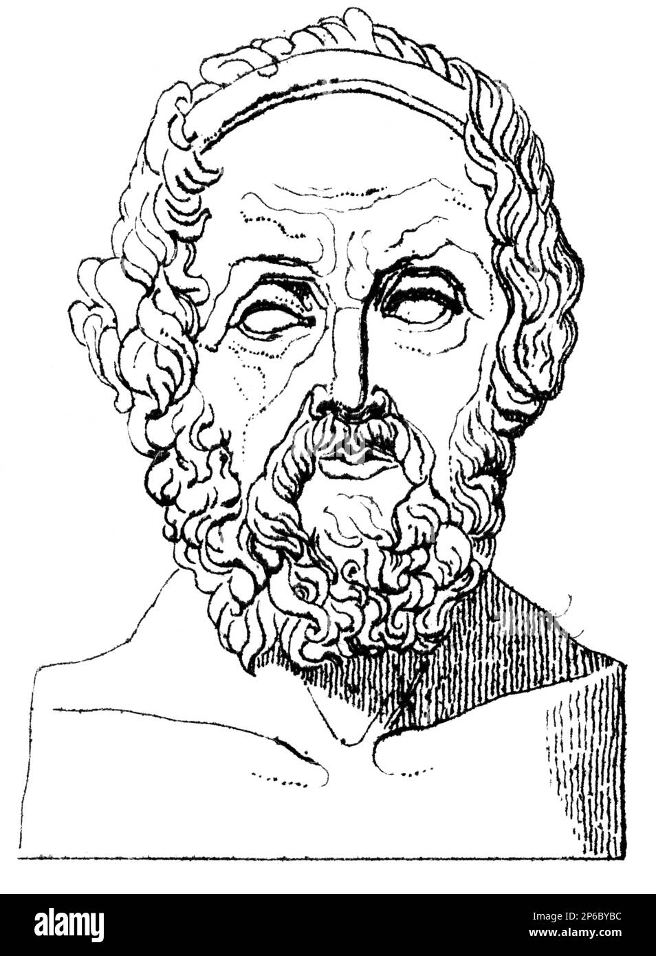 Homer greek poet Black and White Stock Photos & Images - Alamy
