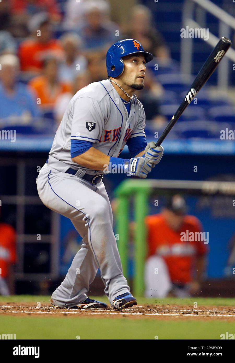 New York Mets Andres Torres during a game against the Miami Marlins in ...