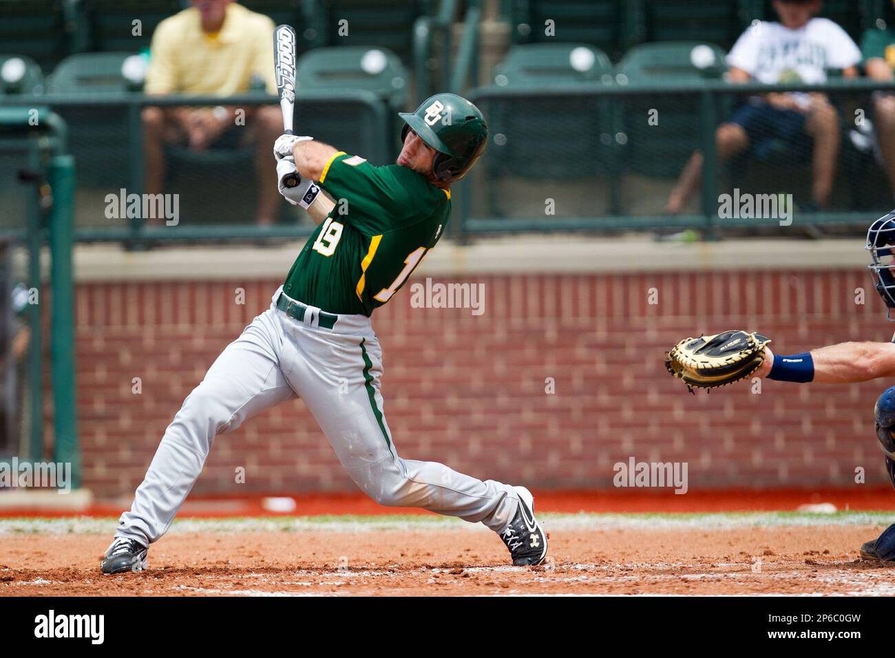 Baylor Bears outfielder Logan Vick #19 swings during the NCAA Regional ...