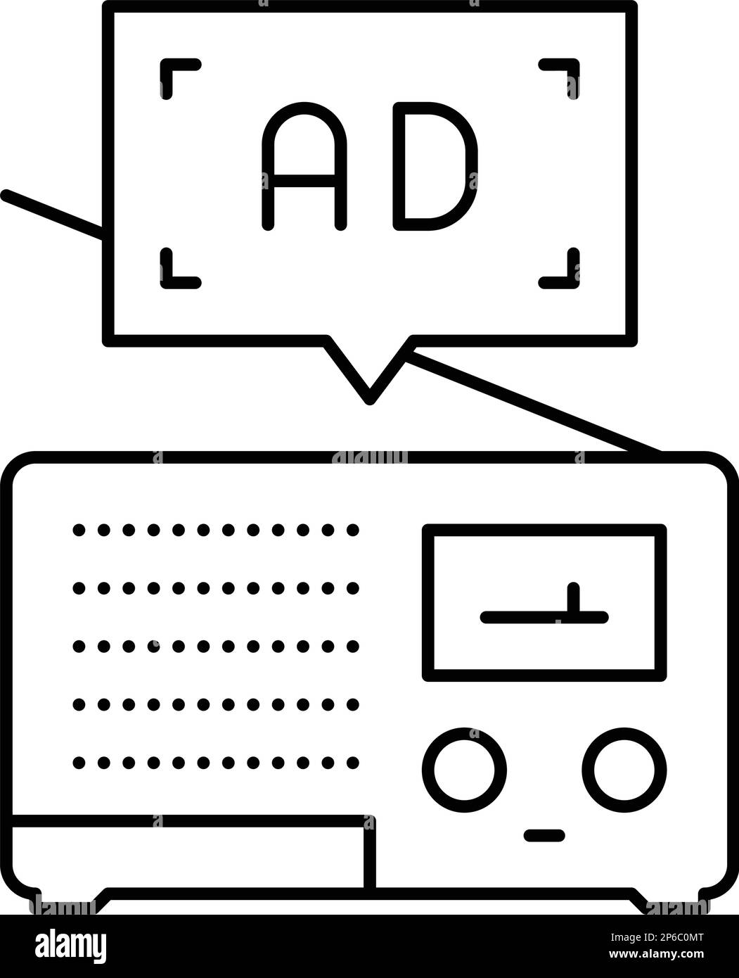 Radio advertising poster Black and White Stock Photos & Images - Alamy
