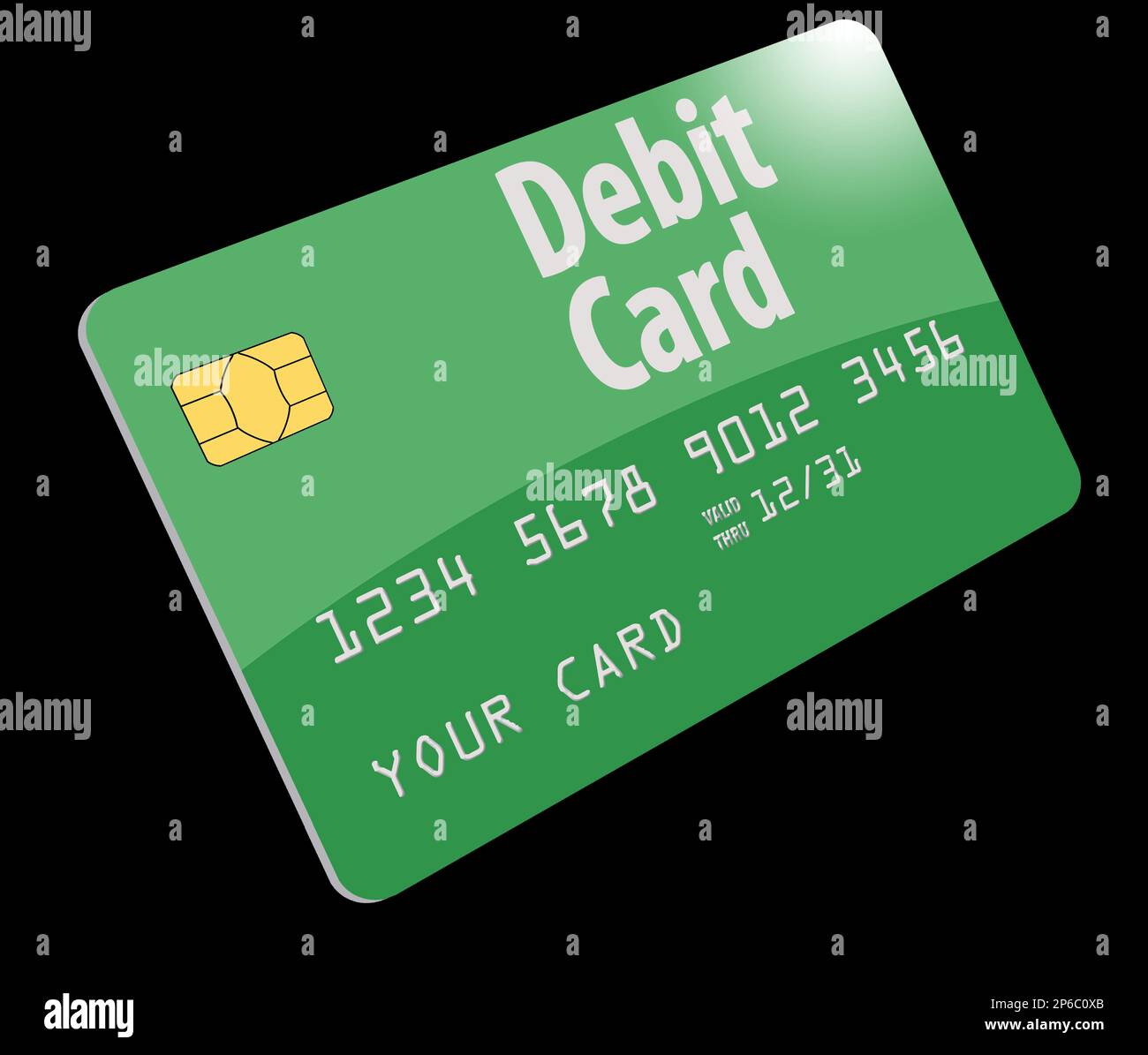 Here are realistic mock credit card or debit cards that are isolated on ...