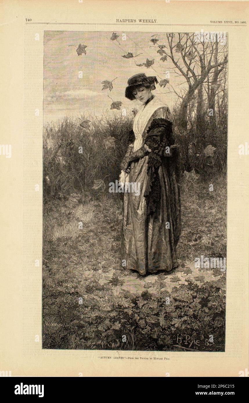 Illustration by howard pyle, 1883 hi-res stock photography and images ...