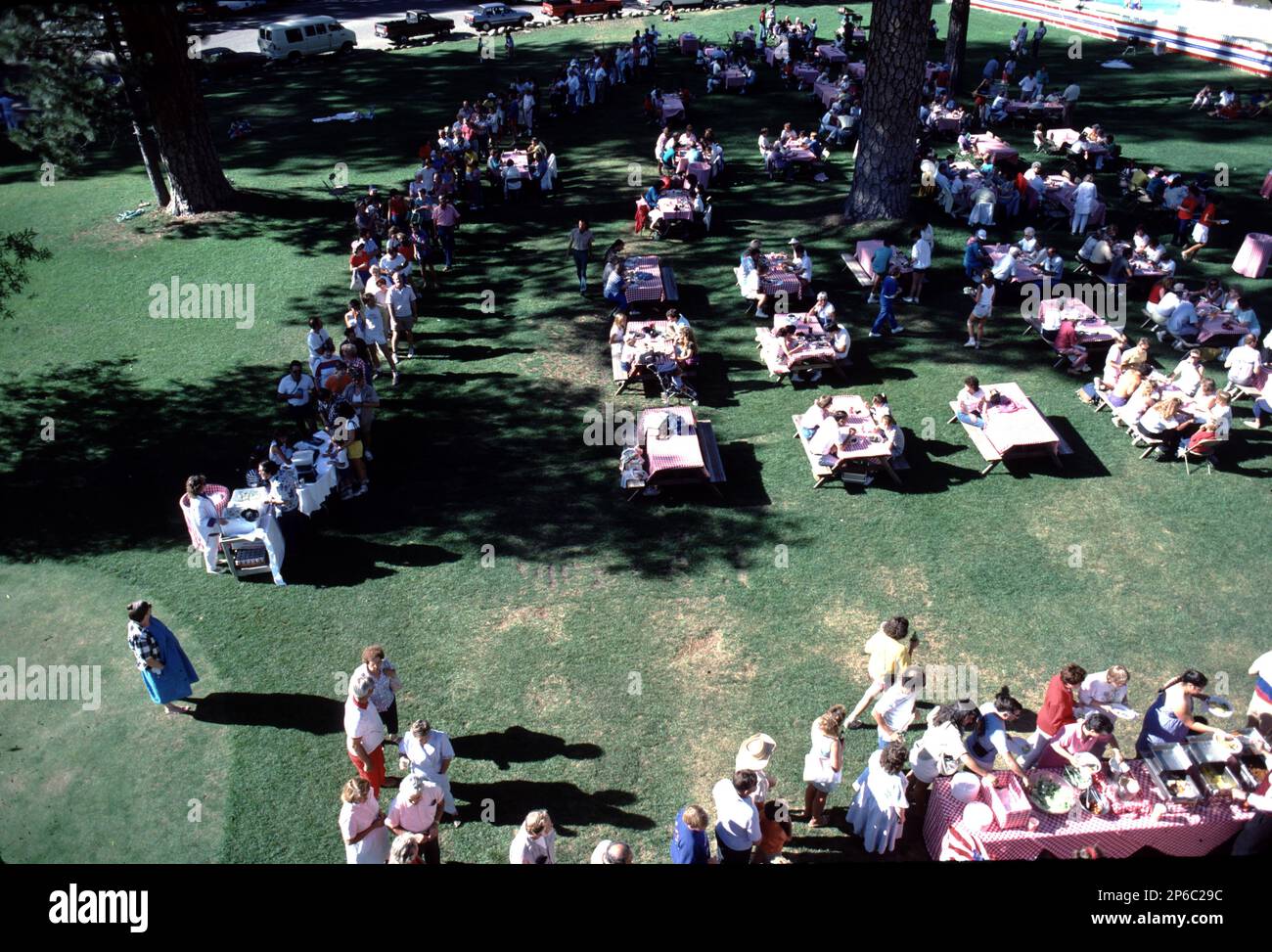 Yosemite National Park. U.S.A. June 24, 2017. Big Trees Lodge. Formally ...