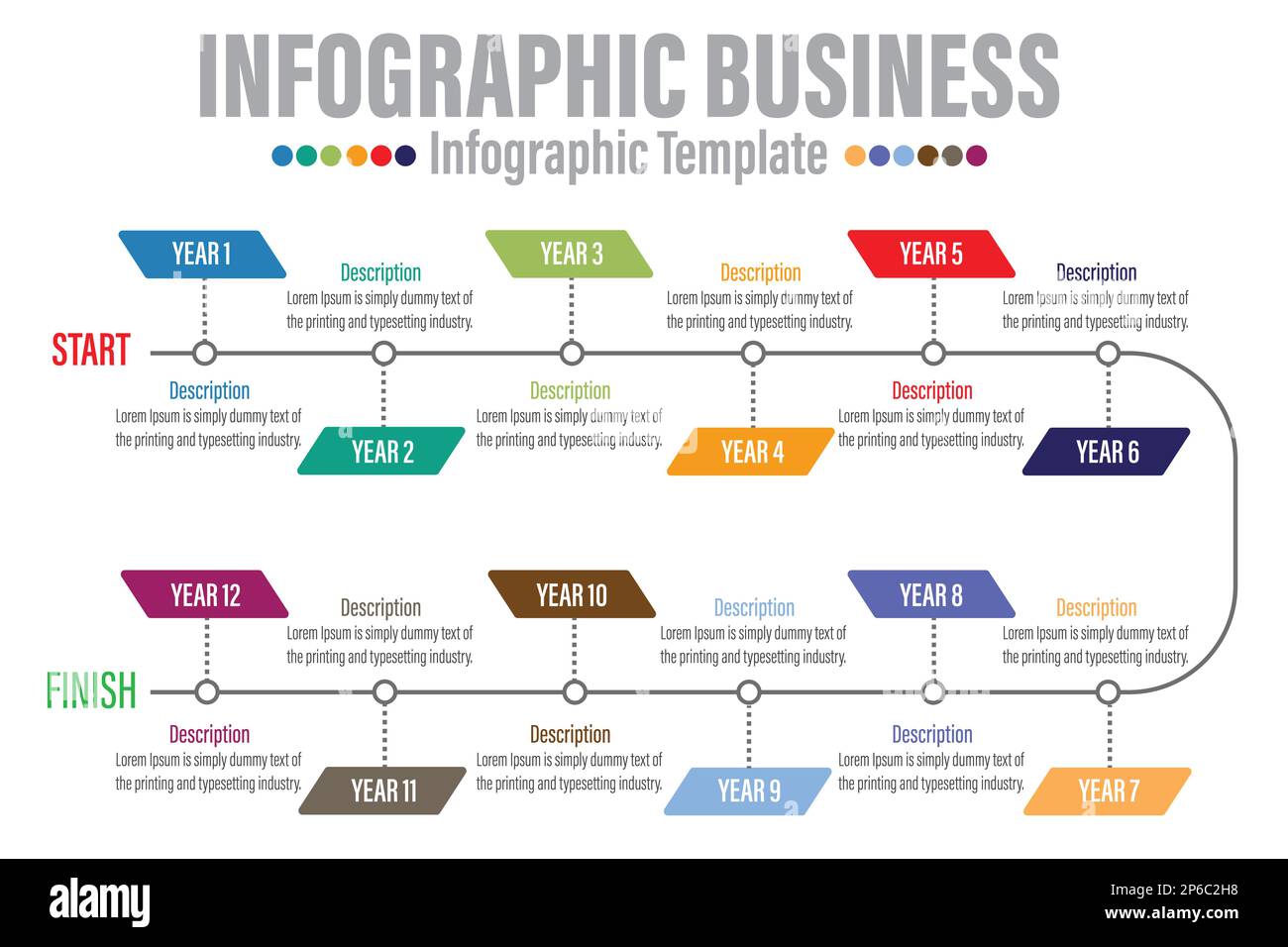 Editable Timeline Graphic
