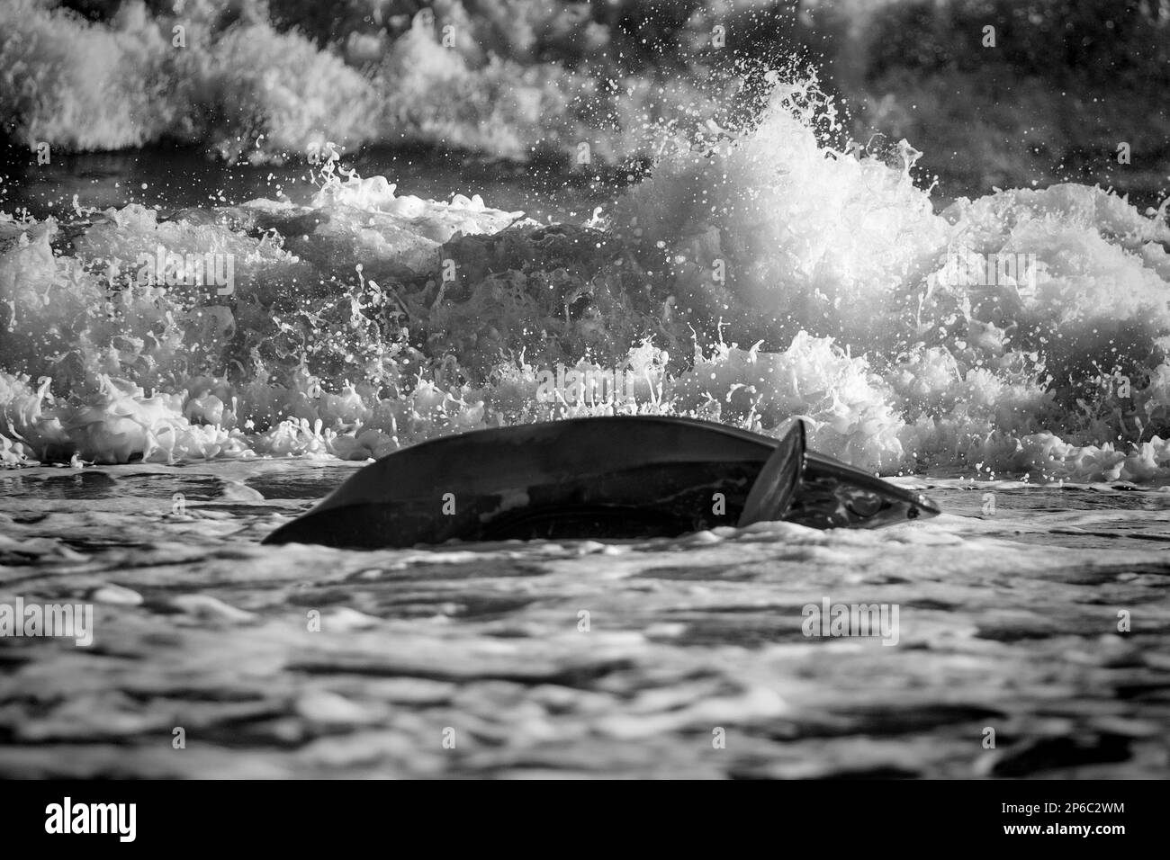 Capsized kayak Black and White Stock Photos & Images - Alamy
