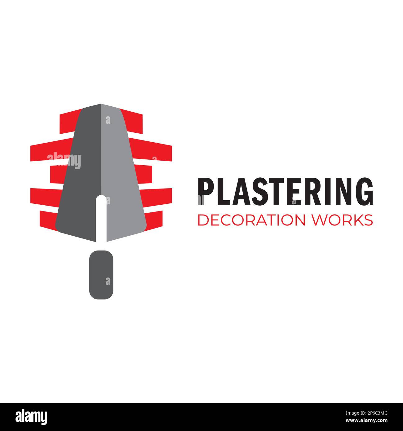 Vector set of plastering finishing company logos Stock Vector Image ...