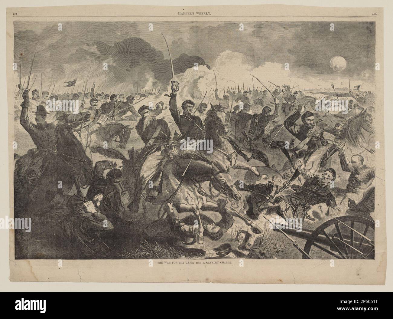 After Winslow Homer, The War for the Union 1862—A Cavalry Charge, 5 ...