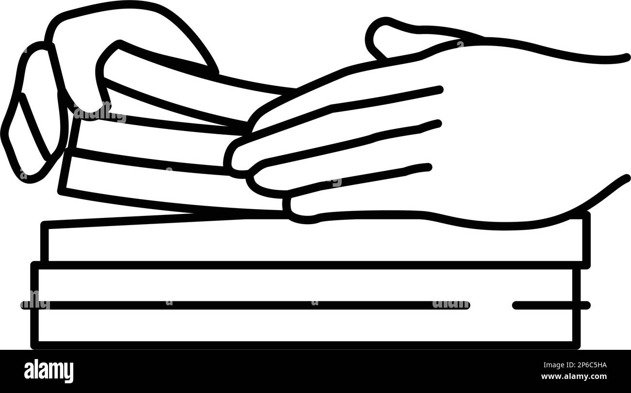 review paper document line icon vector illustration Stock Vector Image ...