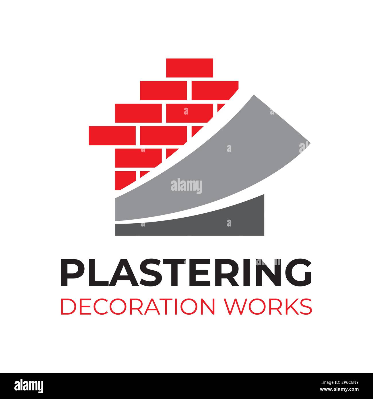 Vector logo of finishing company on plaster Stock Vector Image & Art ...