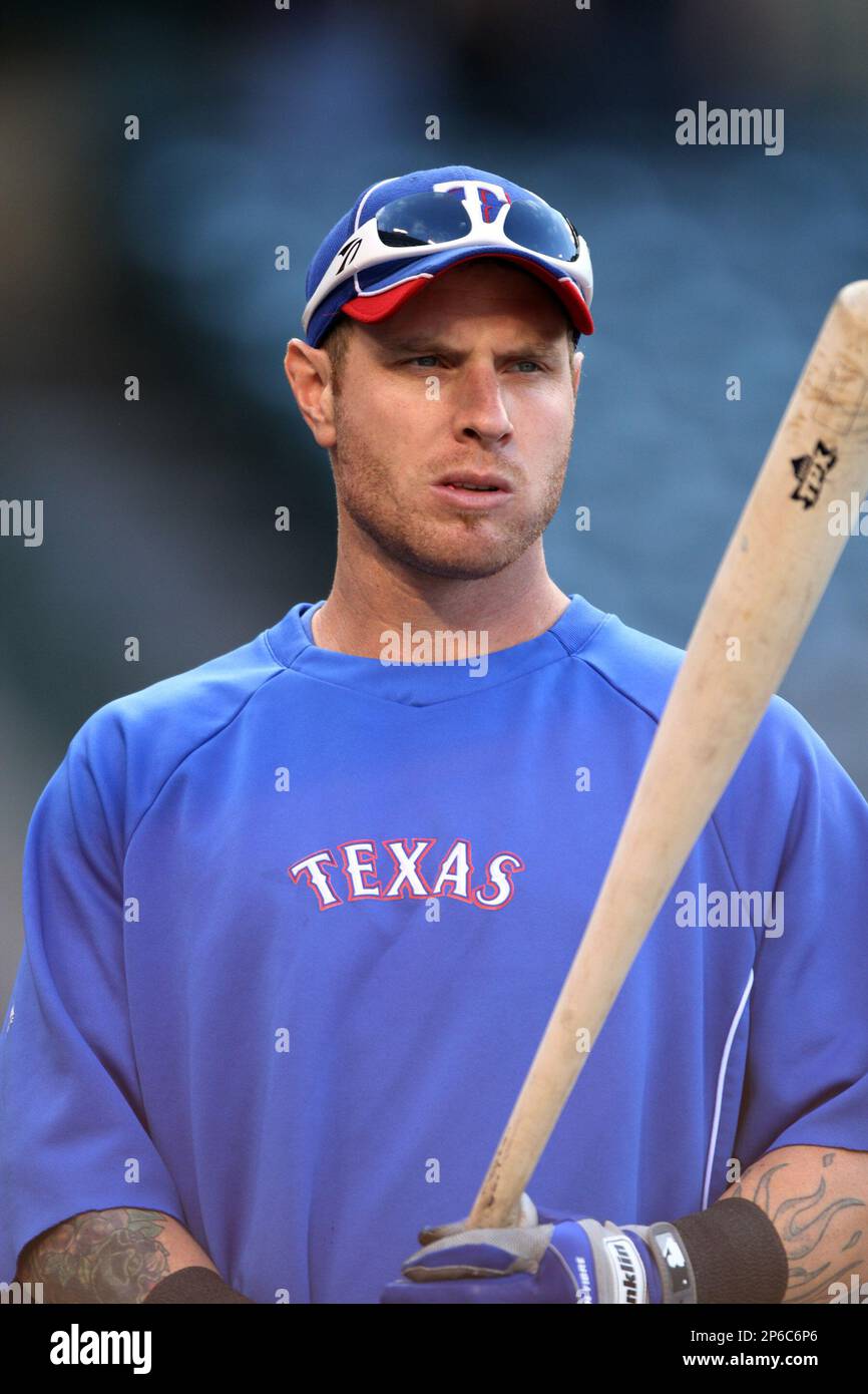 Josh Hamilton #32 of the Texas Rangers before a game against the Los ...