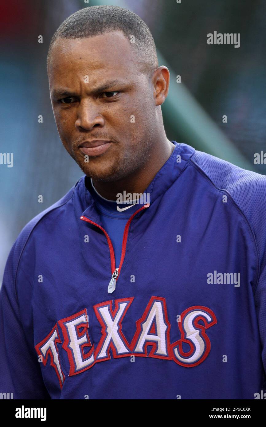 Adrian Beltre #29 of the Texas Rangers before a game against the Los ...