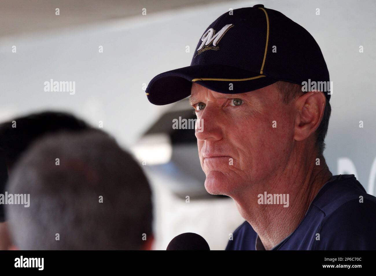 Milwaukee Brewers Manager Ron Roenicke #10 before a game against the ...