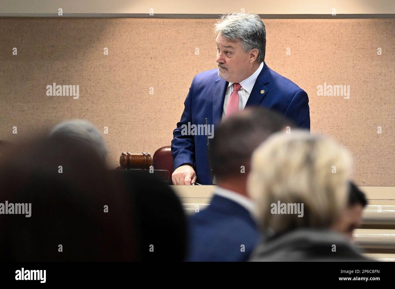 Speaker of the Alabama House of Representatives Nathaniel Ledbetter ...