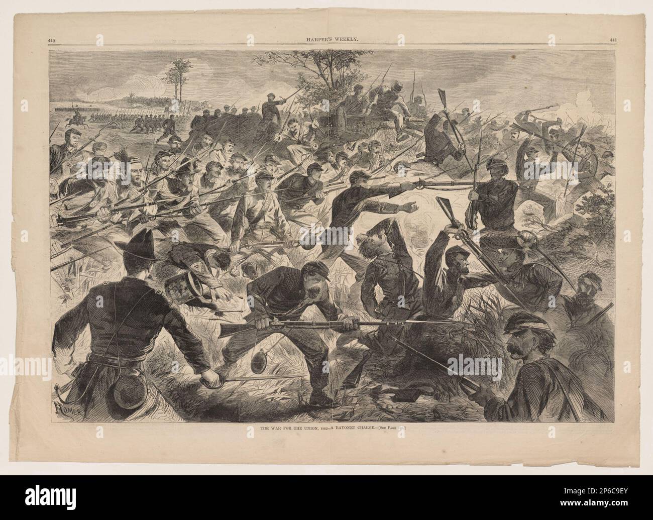 After Winslow Homer, The War for the Union, 1862—A Bayonet Charge, 12 ...