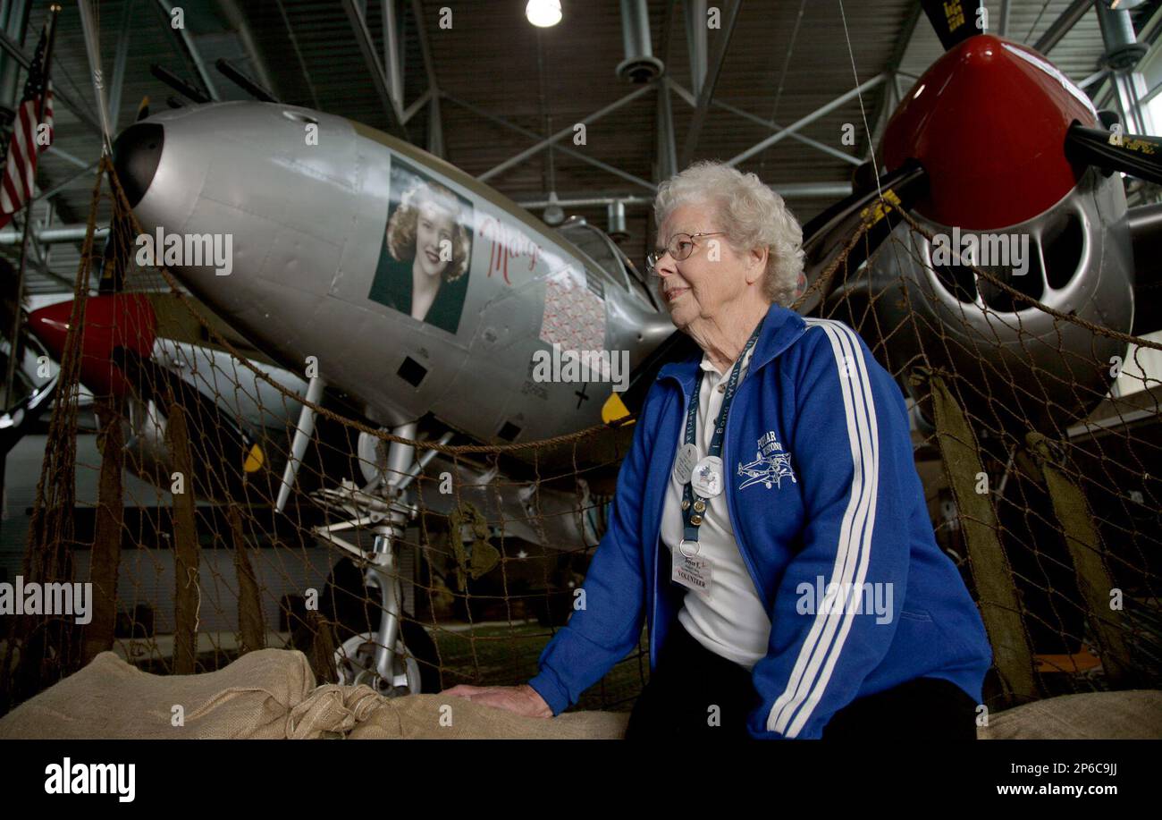 Joyce Erickson, 84, of Poplar, Wis., poses for visitor photos in the ...