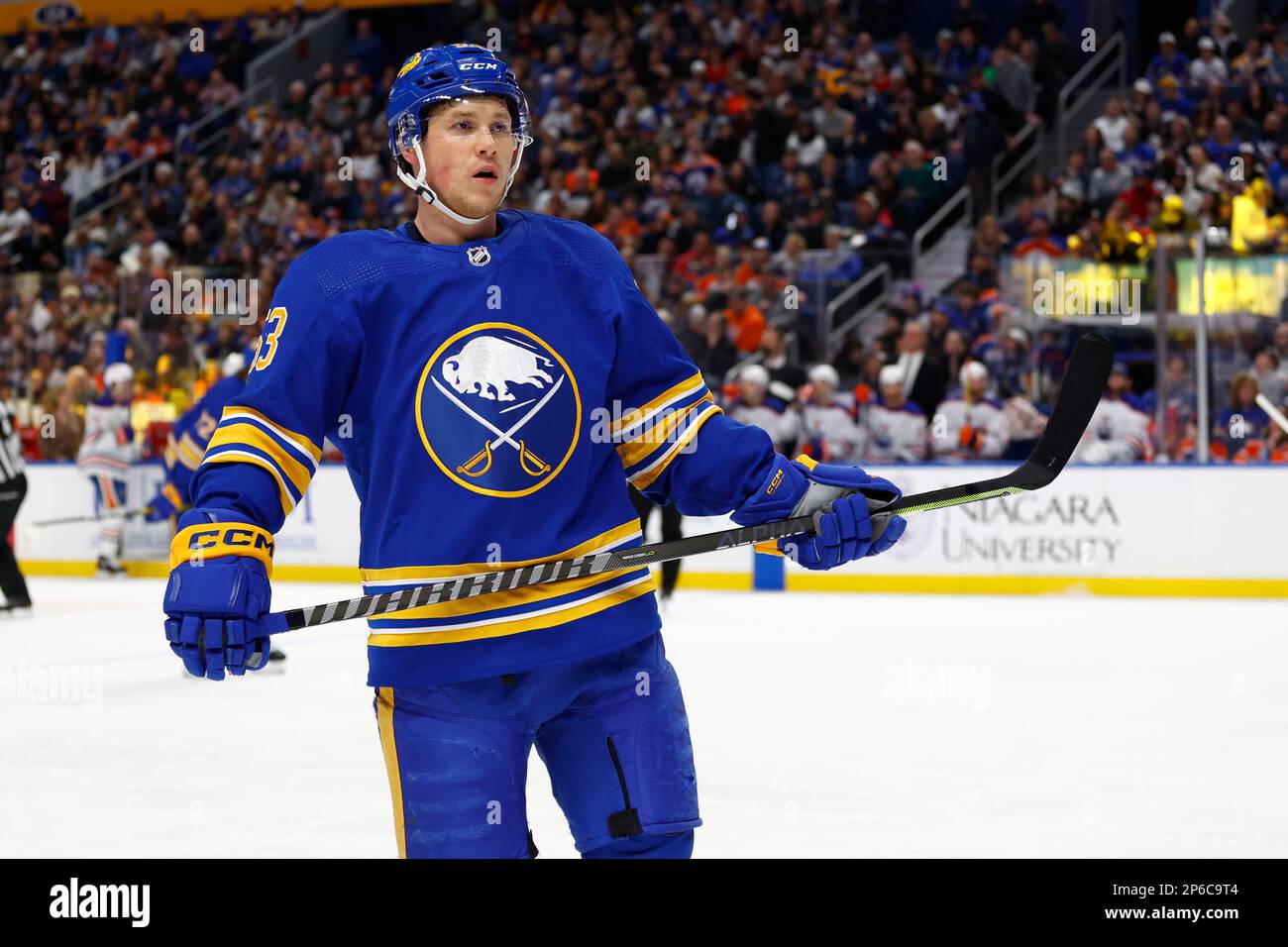 Buffalo Sabres left wing Jeff Skinner (53) skates during the first ...